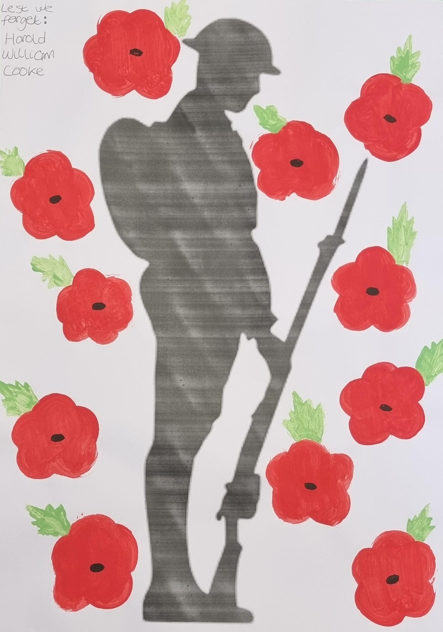 Artwork for Remembrance Day - Trinity High School & Sixth Form Centre