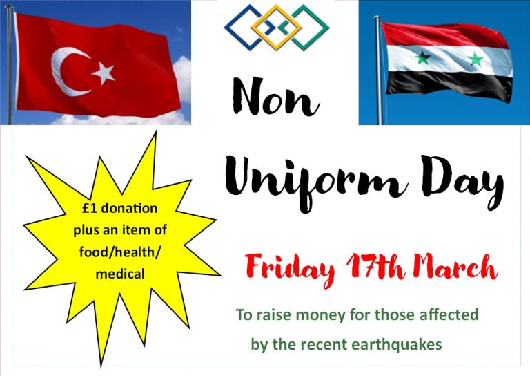 NON-UNIFORM DAY - Trinity High School & Sixth Form Centre