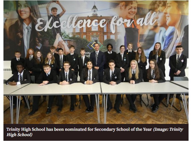 Trinity High School in Redditch up for Education Award - Trinity High School & Sixth Form Centre